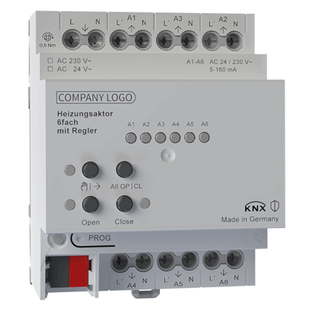 KNX Heating actuator 6gang with controller - Insta GmbH